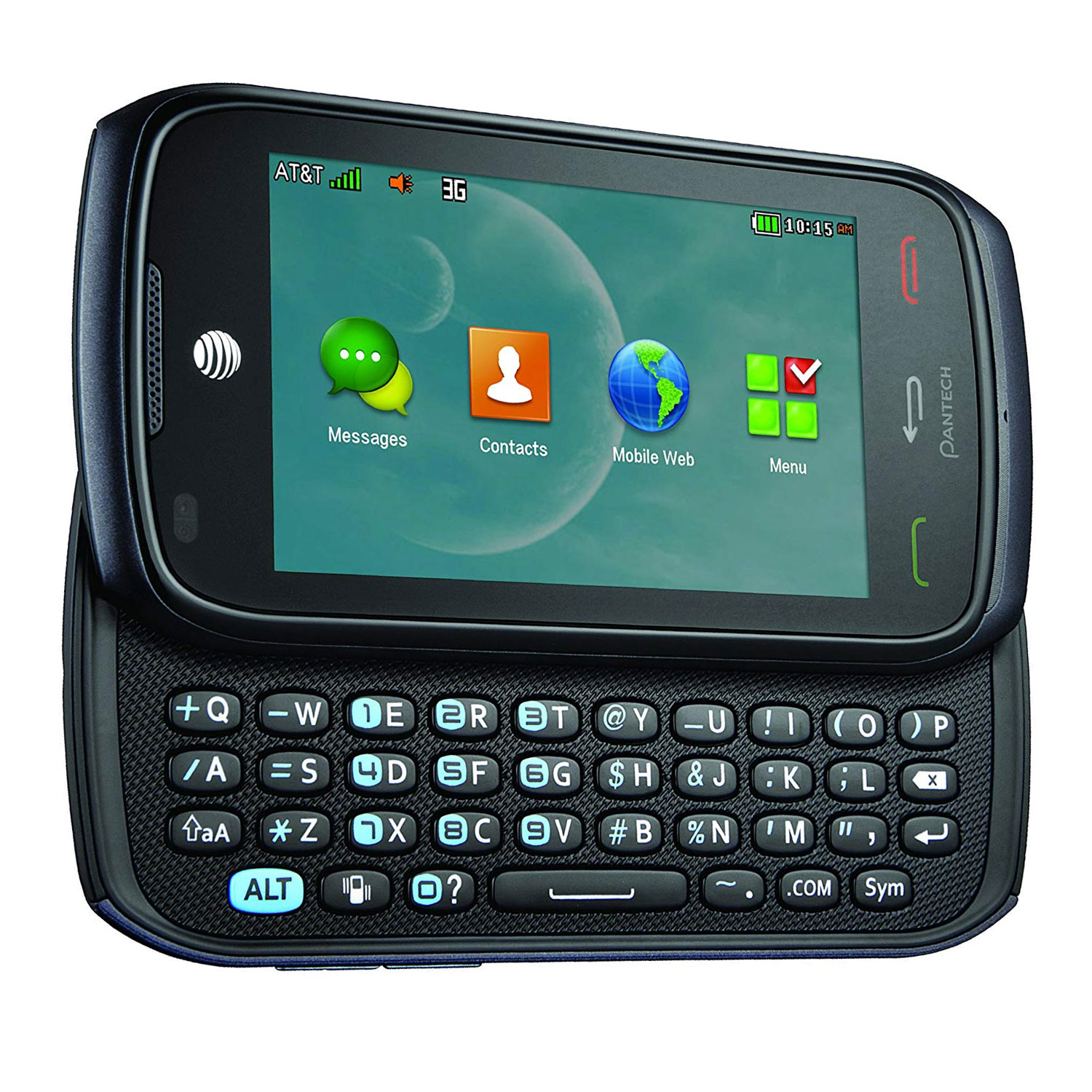 Pantech Link Ii Qwerty Keyboard Phone Att Wireless Black Good